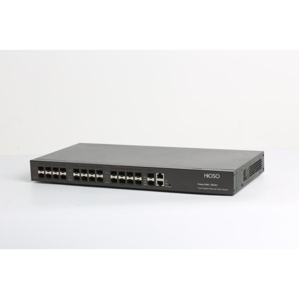 Quality Black Simple Structure CCC Certification Multimode Fiber Switch 28 Ports for sale
