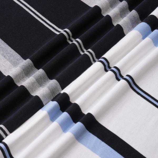 Quality Breathable Striped Cotton Fabric for sale
