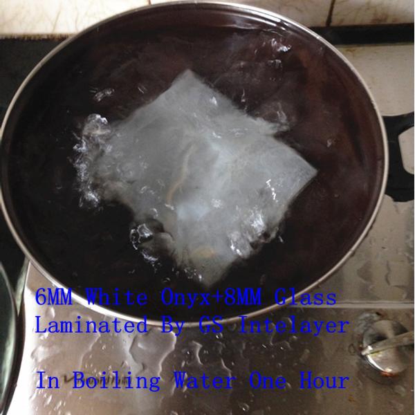 Quality SGS Bacstone Glass Panel With 1-2mm Thin Natural Stone for sale