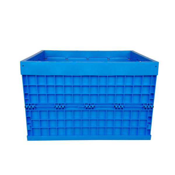 Quality 750*580mm Larger Plastic Collapsible Logistics Containers With Casters for sale