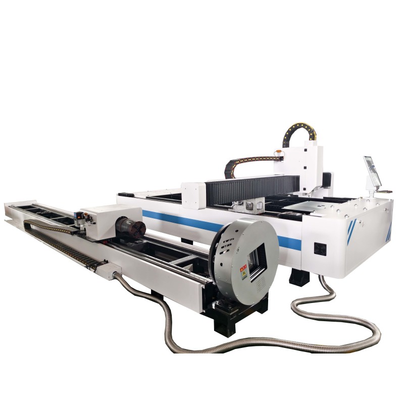 Quality Raycus CNC Laser Fiber Cutting Machine 4KW / 6KW Rotary Laser Cutting Machine for sale