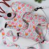 china XS Dog Harness And Leash Set Sublimation Decoration Scarf Cat Harness Set