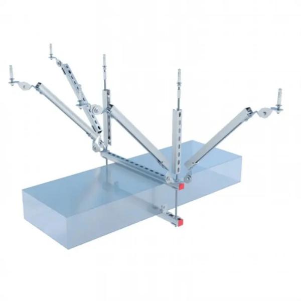 Quality Cable Tray Seismic Bracing 10 Ft Wall Support Galvanized Adjustable Height / for sale