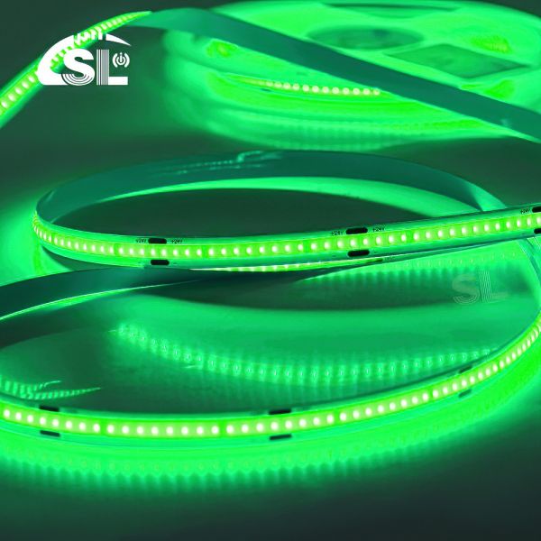 Quality Electroplate COB 24v COB 320Ds 8mm Ra 85 Green LED Light Strip -20 - 45℃ for sale