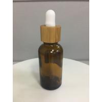 Quality Screw Cap 30ml Bamboo Cosmetic Packaging Boston Glass Dropper Bottle for sale