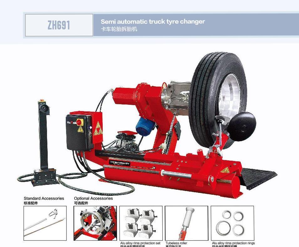 Semi Automatic Truck Bus Tire Changing Tyre Changer Trainsway Zh691