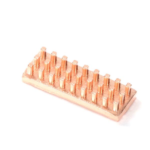 Quality Durable Rectangle Copper VRM Heatsink , Anti Corrosion Small Copper Heatsink for sale
