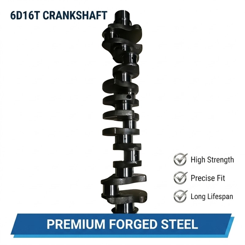 Quality Engine 6D16 6D16T Cast Iron Crank Shaft ME130937 for Excavator Forged Steel for sale