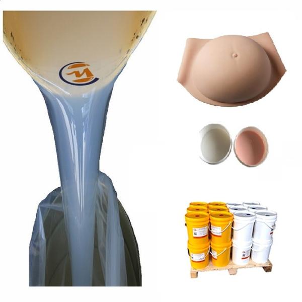 Quality Life Casting Skin Safe Platinum Cured RTV2 Liquid Silicone For Making Fake Pregnant Belly for sale