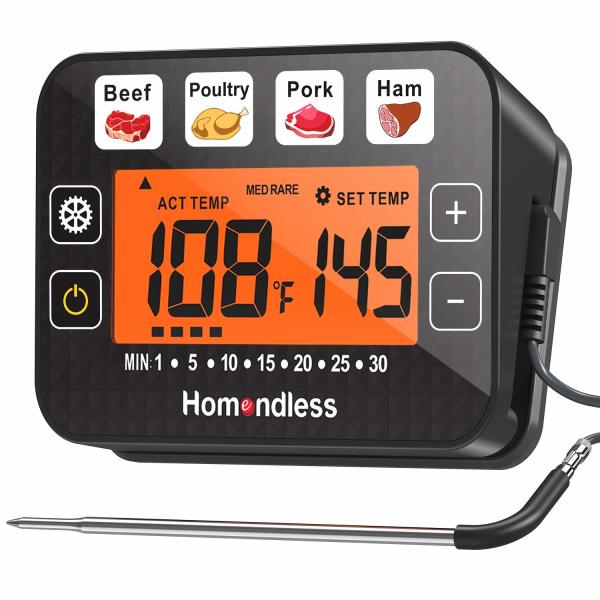 Quality Single Probe LFGB Touchscreen Quick Read Meat Thermometer for sale