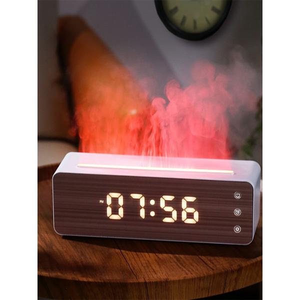 Quality UVC Ultraviolet Sterilization Flame Humidifier With Clock Touch-Sensitive for sale