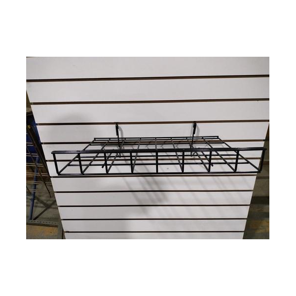 Quality SHELF WITH FRONT LIP -BLACK - GRID / SW for sale