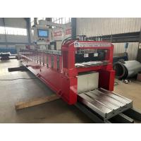 Quality G250-G300 Zinc Coil Roof Forming Machine , Panel Roll Forming Machine Three Phases for sale