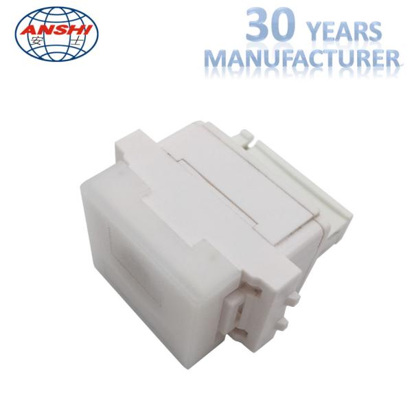 Quality Phosphor Bronze Cat6 Keystone Jack /  8P8C CAT5E UTP Keystone Jack White Color for sale