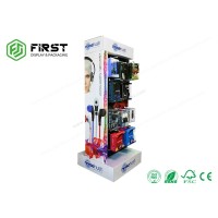 Quality Glossy Lamination Custom Bespoke Corrugated POP Displays Paper Cardboard Hook for sale
