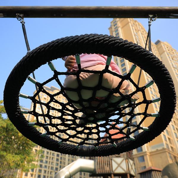 Quality Customized Coloful Red/blue Color Bird Nest Swing Commercial Swing Net For for sale