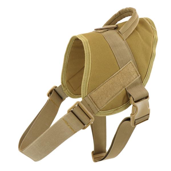 Quality Black Personalized Tactical Dog Harness 90cm 1000D Nylon for sale