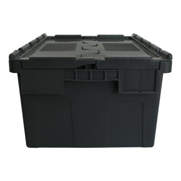 Quality Clear Waterproof Logistic Storage Plastic Storage Box with Hinged Lid and for sale