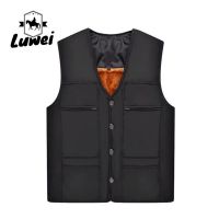 Quality Winter China Oem Chest Bag Cargo Street Wear Warm Utility V-neck Waistcoat Knit Fitness Top Fishing Vest for Men for sale
