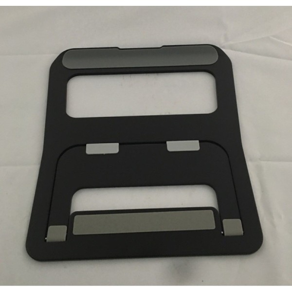 Quality Black 230*210*4mm Macbook Metal Stand Anodizing Aluminum Laptop Tray for sale
