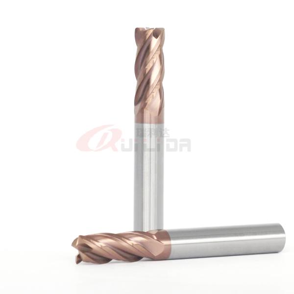 Quality 8mm 5/16 Radius End Mill 35 Degree Helix Copper Coating for sale