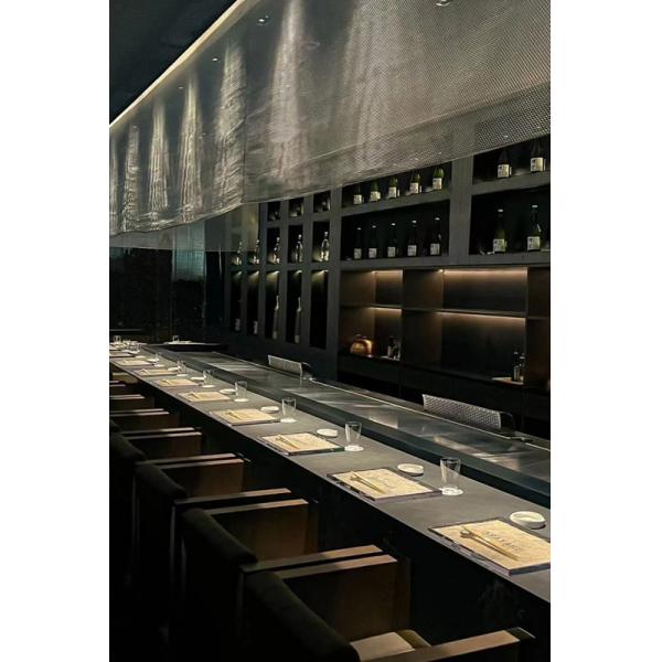 Quality 8-10 Seat Stainless Steel Teppanyaki Grill Table for Restaurants for sale