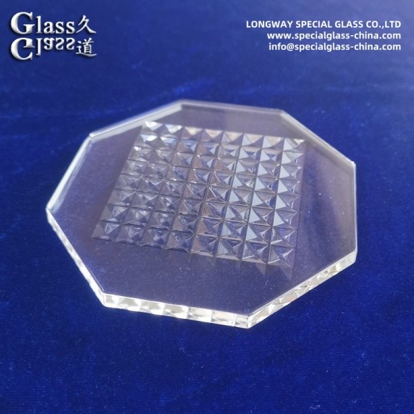 Quality Custom Clear Textured Pyrex Led Cover Lens For Led Lighting Output for sale