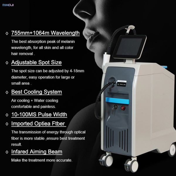 Quality 755 Nm Alexandrite Laser Machine Energy Adjustable For Age Spots Removal for sale
