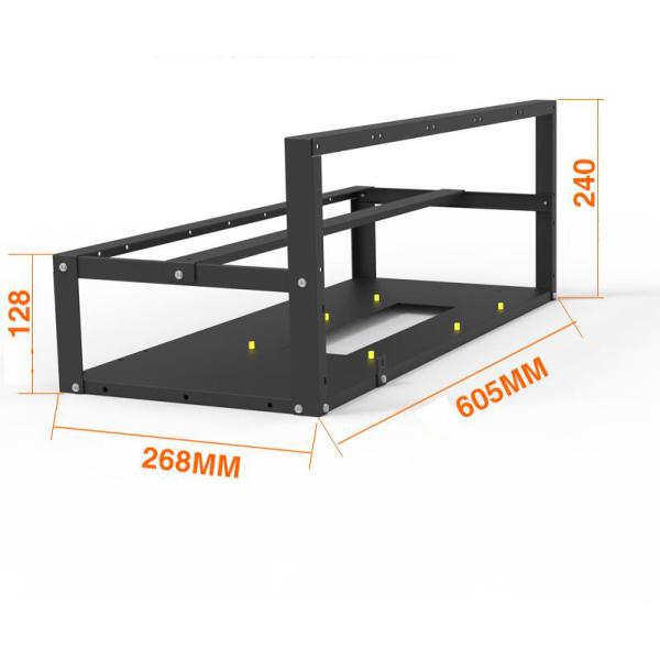 Quality Good Cooling Open Air Mining Rig Frame, Steel Mining Frame Rig, 6GPU Crypto Coin for sale