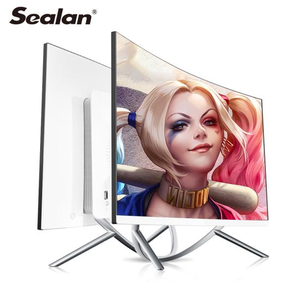 Quality FHD 1920*1080p Touch Screen Desktop Curved Monitor All In One Pc 250nits for sale