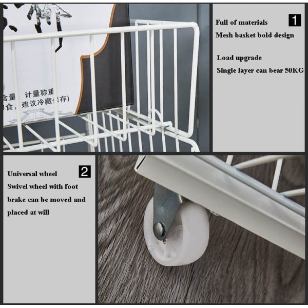 Quality 4 Wheeled Supermarket Shelf Rack Made Of Cold Rolled Steel 2350mm Frame Height for sale
