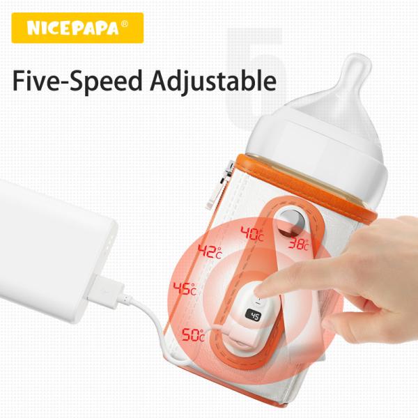 Quality Nice Papa Temperature Control Bottle Warmer Lightweight USB Charging 10W for sale