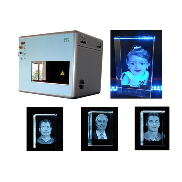 Quality 4000HZ 3D Glass Crystal Laser Engraving Machine 532nm Green Laser for sale