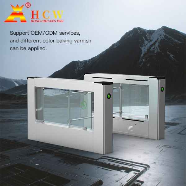 Quality HCW 510mm Width Swing Automatic Gate Bidirectional Turnstile Entry Systems for sale