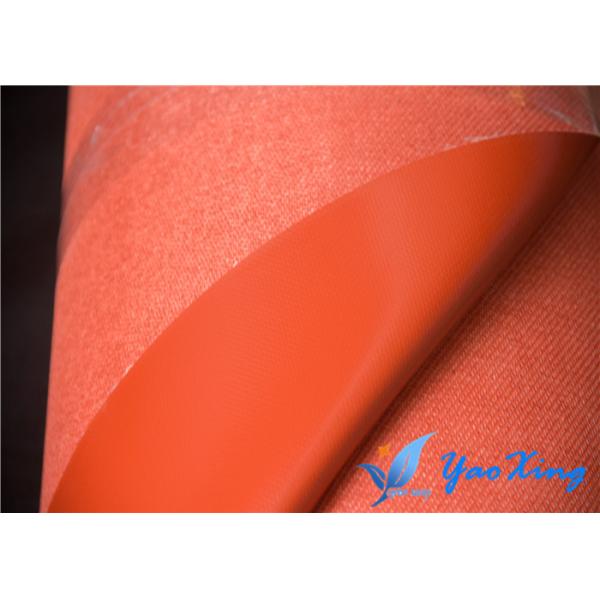 Quality Industrial Smooth Silicone Fiberglass Cloth / Soft Fiberglass Temperature for sale