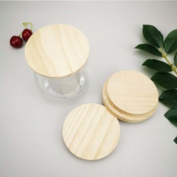 Quality Beer Can Compatible Reusable Lids Bamboo Jar Lid With Straw Hole for sale