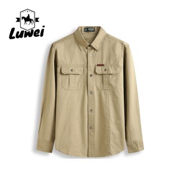 Quality Plus Size Men Shirts Apparel Palm Panel Striped Print Long Sleeves for sale