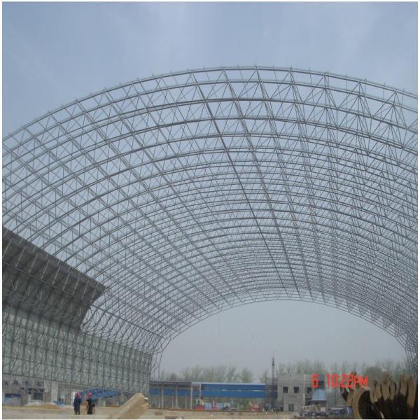 Quality S355JR Prefabricated Steel Space Frames Structure Galvanized For Power Station for sale