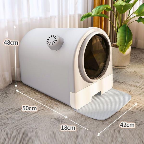 Quality OEM Waterproof Smart Cat Litter Box Night Light Automatic Litter Box Odor for sale