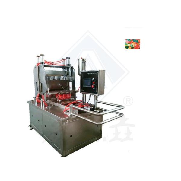 Quality 50kgs Double Colors Rings Pear Gummy Candy Depositing Machine for Pectin-based Sweets for sale