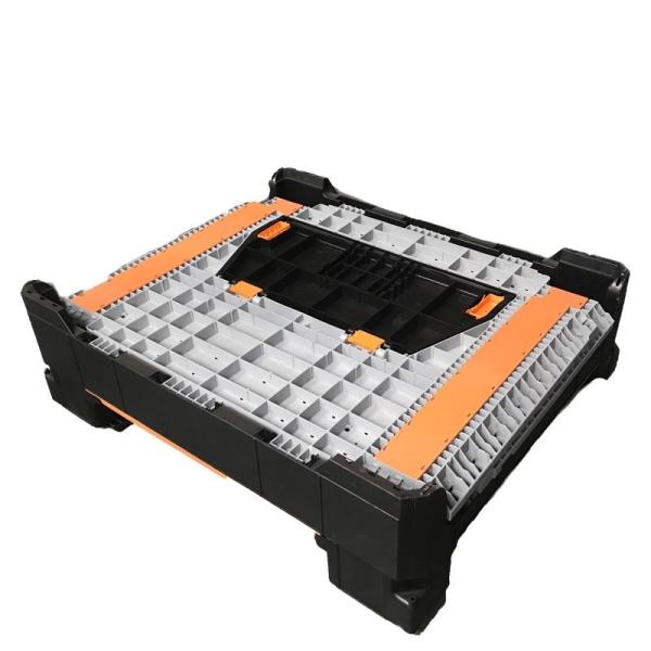 Quality 1-4 Ton Capacity HDPE/PP Large Foldable Plastic Pallet and Storage Containers with Lid for sale