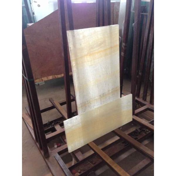 Quality 2mm Thin Natural Stone Laminated Glass Chemical Corrosion Resistant for sale