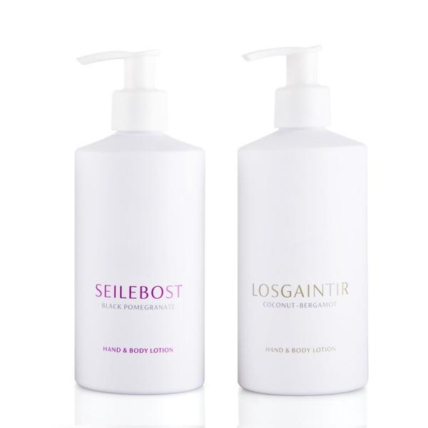 Quality 10 OZ Body Lotion Bottle 300ml White Cosmetic Bottles With Left Right Lock Pump for sale