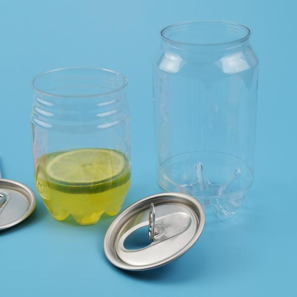 Quality 650ml Transparent Soft Drink Soda Plastic Beverage Cans for sale