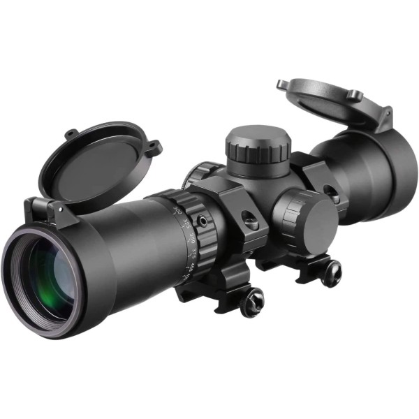 Quality 1.5-5x32 Adjustment Night Vision Crossbow Scope Red Green Reticle Illuminated Crossbow Optics for sale