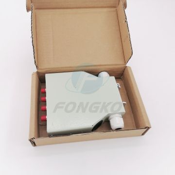 Quality 4 Core FC DIN Rail Fiber Optical FTTH Terminal Box Splice Box for sale