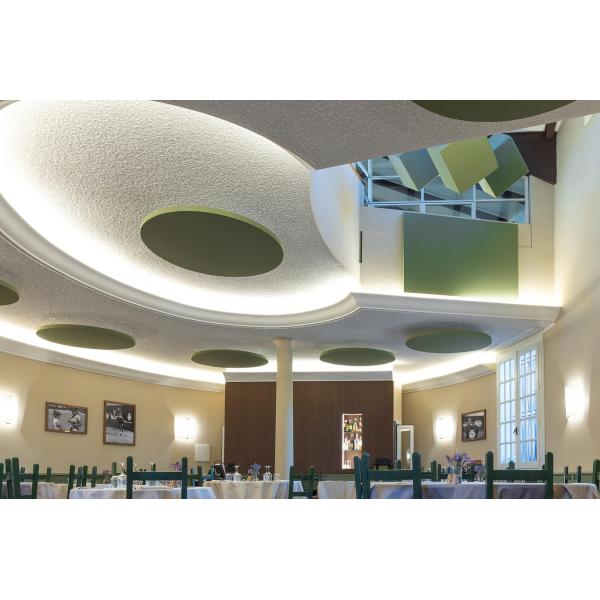 Quality Seameless Ceiling Tiles Circle shape microperforated acoustic panel sound for sale