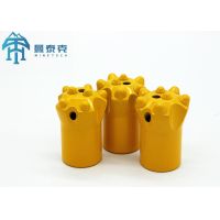 Quality Carbide Steel Tapered Button Bit Silver Flushing Holes 3 Or Customized for Drilling Applications for sale