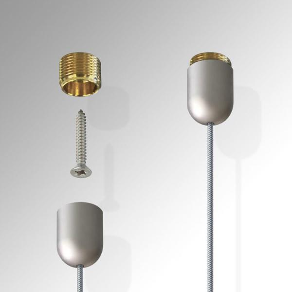 Quality Picture Hanging System Tensioned Cable Display Suspension Kit Ceiling To Floor for sale