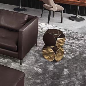 Quality Elegant Nordic Design Coffee Table , Aesthetic Stainless Steel Side Table for sale